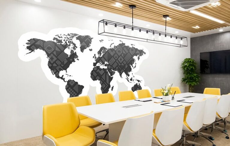 Vinyl Walls in the Workplace: 10 Amazing Ideas + Benefits